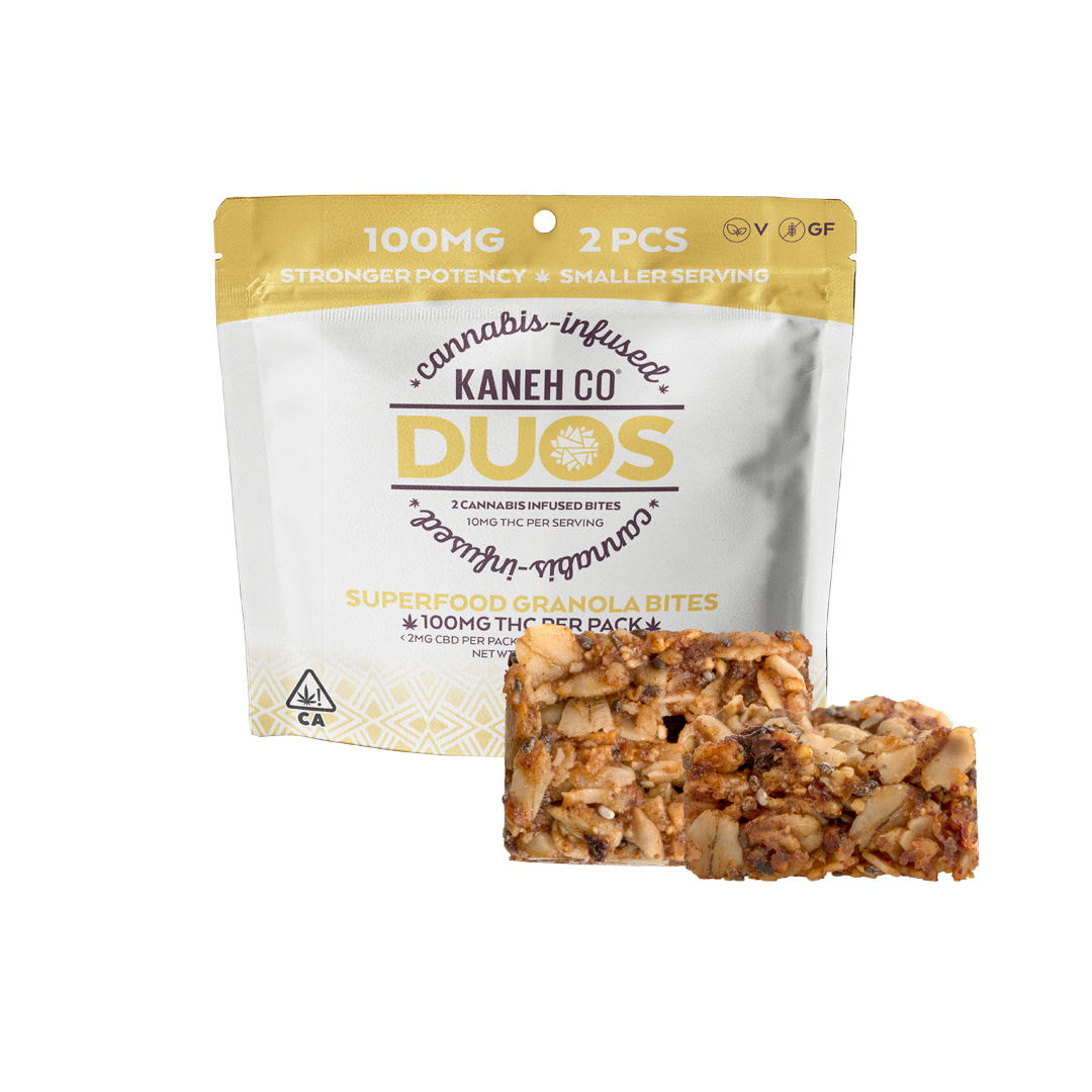 DUOS Superfood Granola Bites [2pcs] (100mg THC) | Kaneh Co | Granola ...