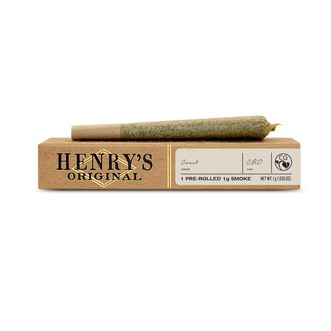 Coast CBD 1g Pre-Roll | Henry's Original | Pre Roll - Jane Coast CBD 1g Pre-Roll | Henry's Original | Pre Roll - Jane
