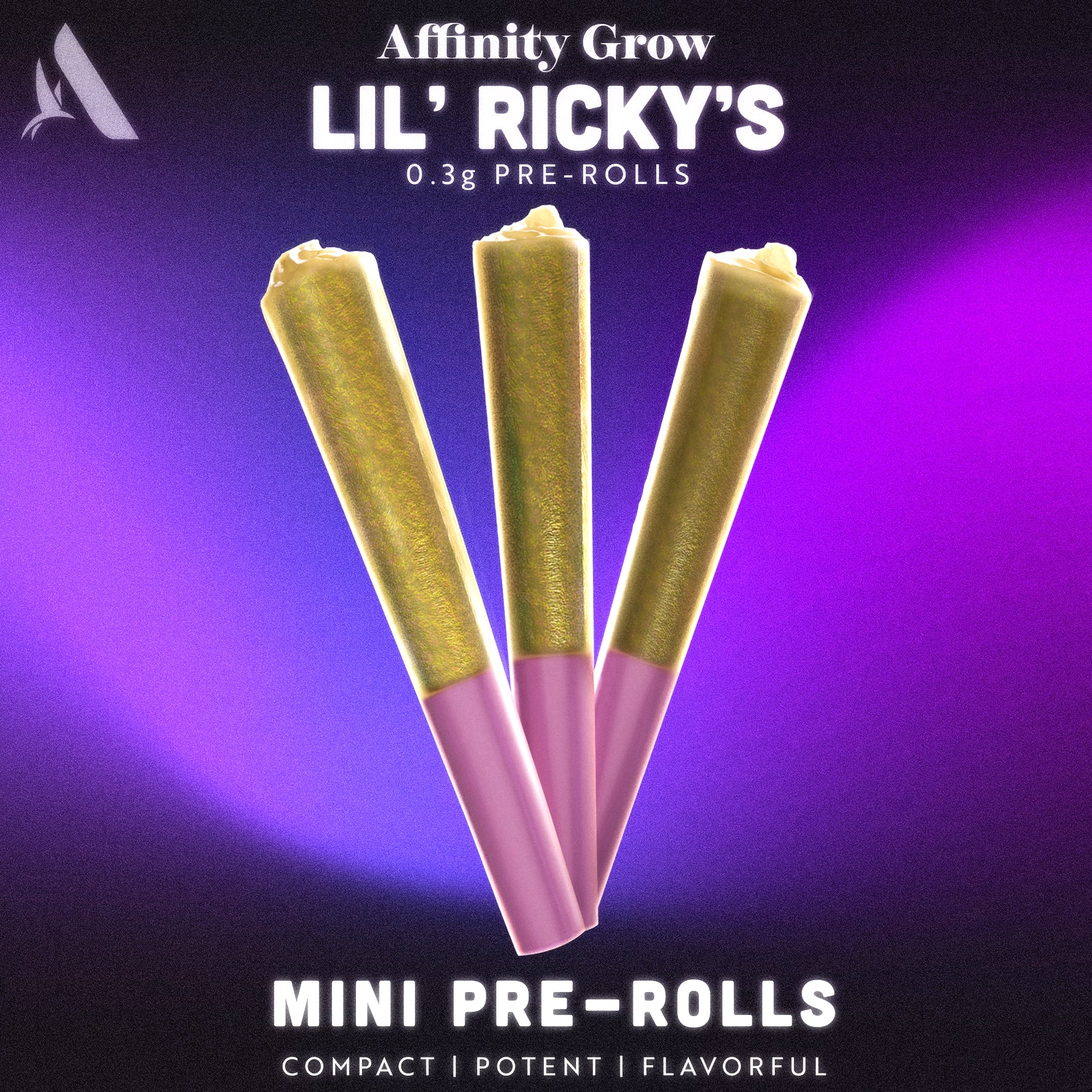Shop Affinity Grow - Hippie Crasher (I) Lil' Ricky 0.3g Pre-Rolls 3pk ...