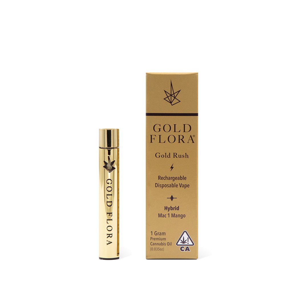 Mac 1 Mango [1000mg] | Gold Flora | Gold Rush Disposable Pen - Jane