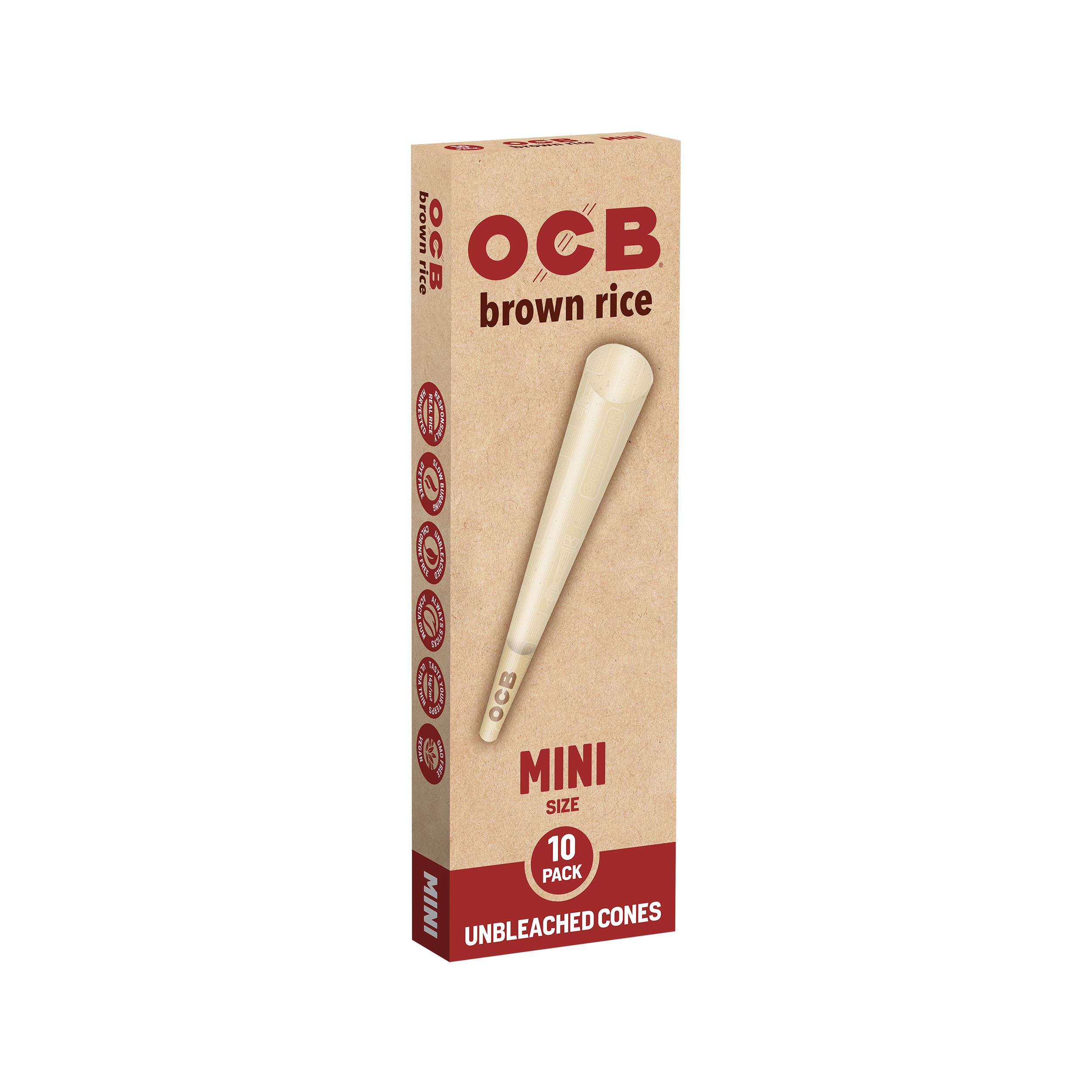 Brown Rice Cone Mini - Cones - 10pk | OCB | Bloom