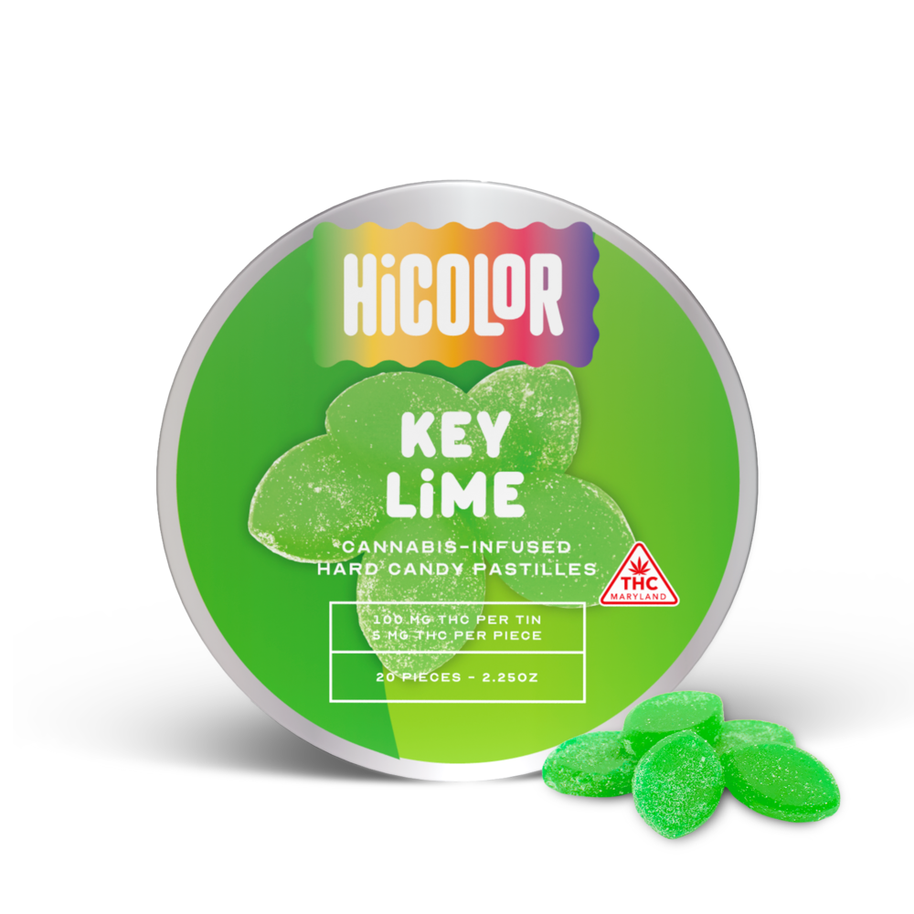 Key Lime Pastilles [20pk] (100mg) | HiCOLOR | Pastilles - Jane