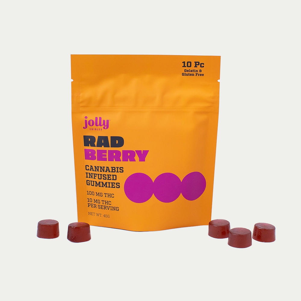 Radberry [10pk] (100mg) | Jolly Edibles | GF Gummies - Jane
