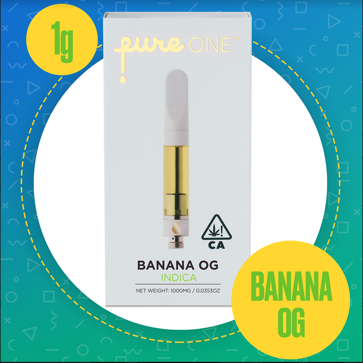 Pure One - Banana OG [1000mg] | Pure Vape | Cartridge - Jane