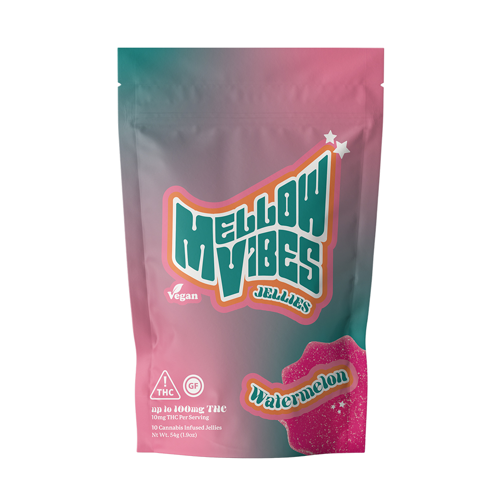 Watermelon [10pk] (100mg) | Mellow Vibes | Jellies - Jane