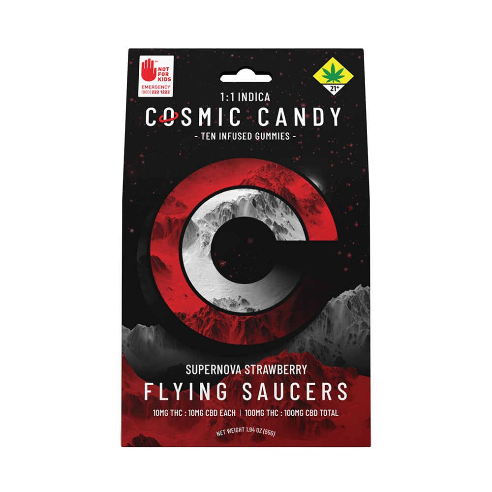 1:1 Supernova Strawberry - Indica [10pk] (100mg CBD/100mg THC) | Cosmic ...