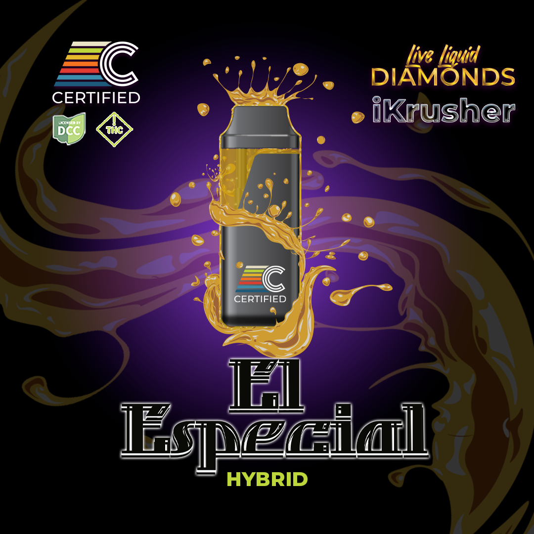 El Especial - 1g Live Liquid Diamond Disposables - Hybrid | Certified ...