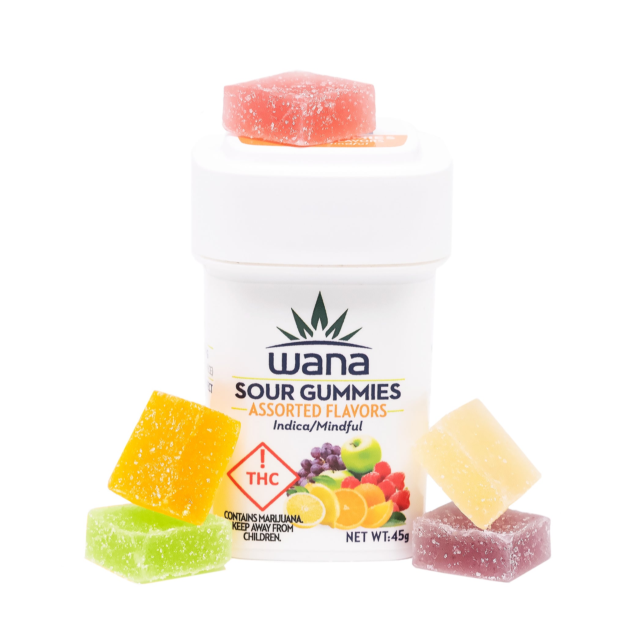 Assorted Flavors - Indica [10pk] (100mg) | Wana | Classic Gummies - Jane