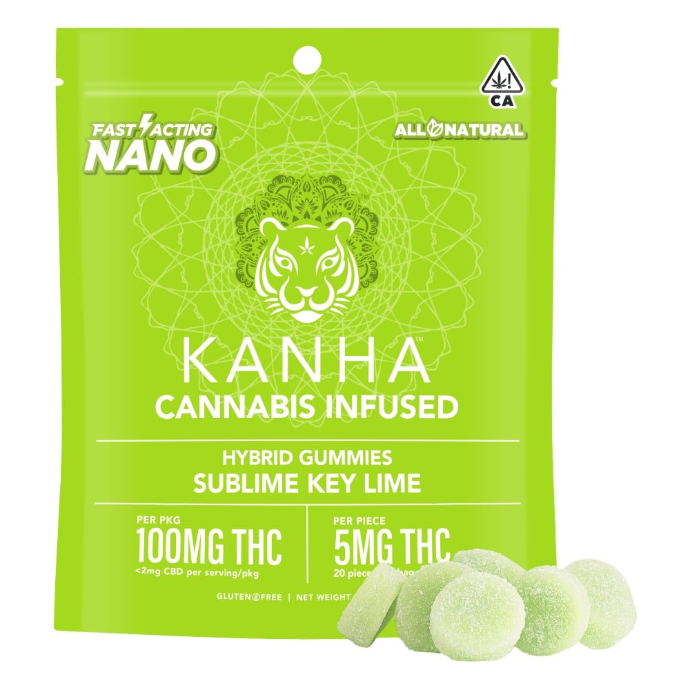 Sublime Key Lime - Hybrid [20pk] (100mg) | KANHA | Fast-Acting Gummies ...