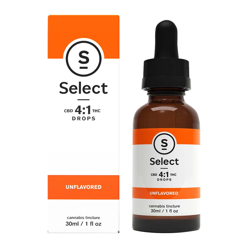 4:1 Unflavored [30ml] (800mg CBD/200mg THC) | Select | Drops - Jane