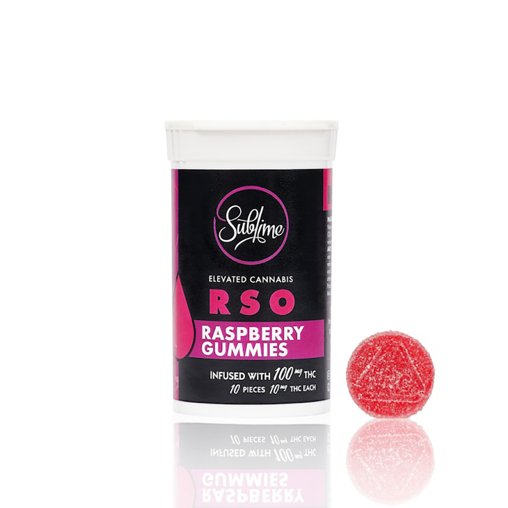 Raspberry RSO Gummies (100mg) | Sublime Brands | RSO Gummies - Jane