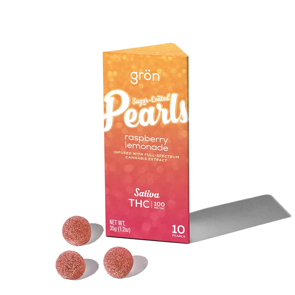 THC Raspberry Lemonade Pearls - Sativa (100mg) | Grön | Pearl Gummies ...