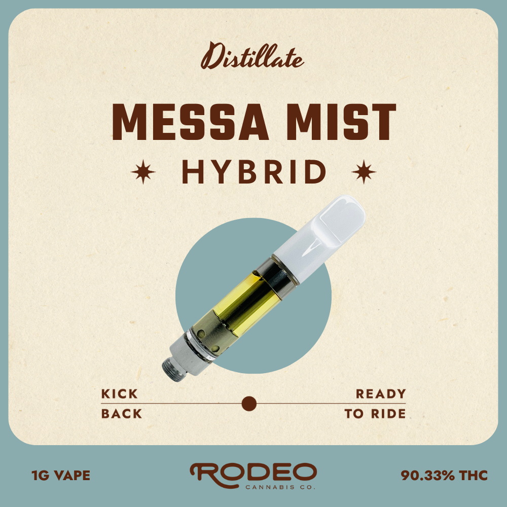 Shop Rodeo Cannabis Mesa Mist (H) Vape Cartridge C0070000269 | Fine ...