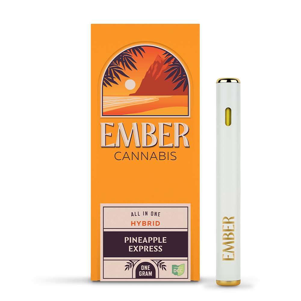 Pineapple Express - 1g Distillate Disposables - Hybrid | Ember | Bloom