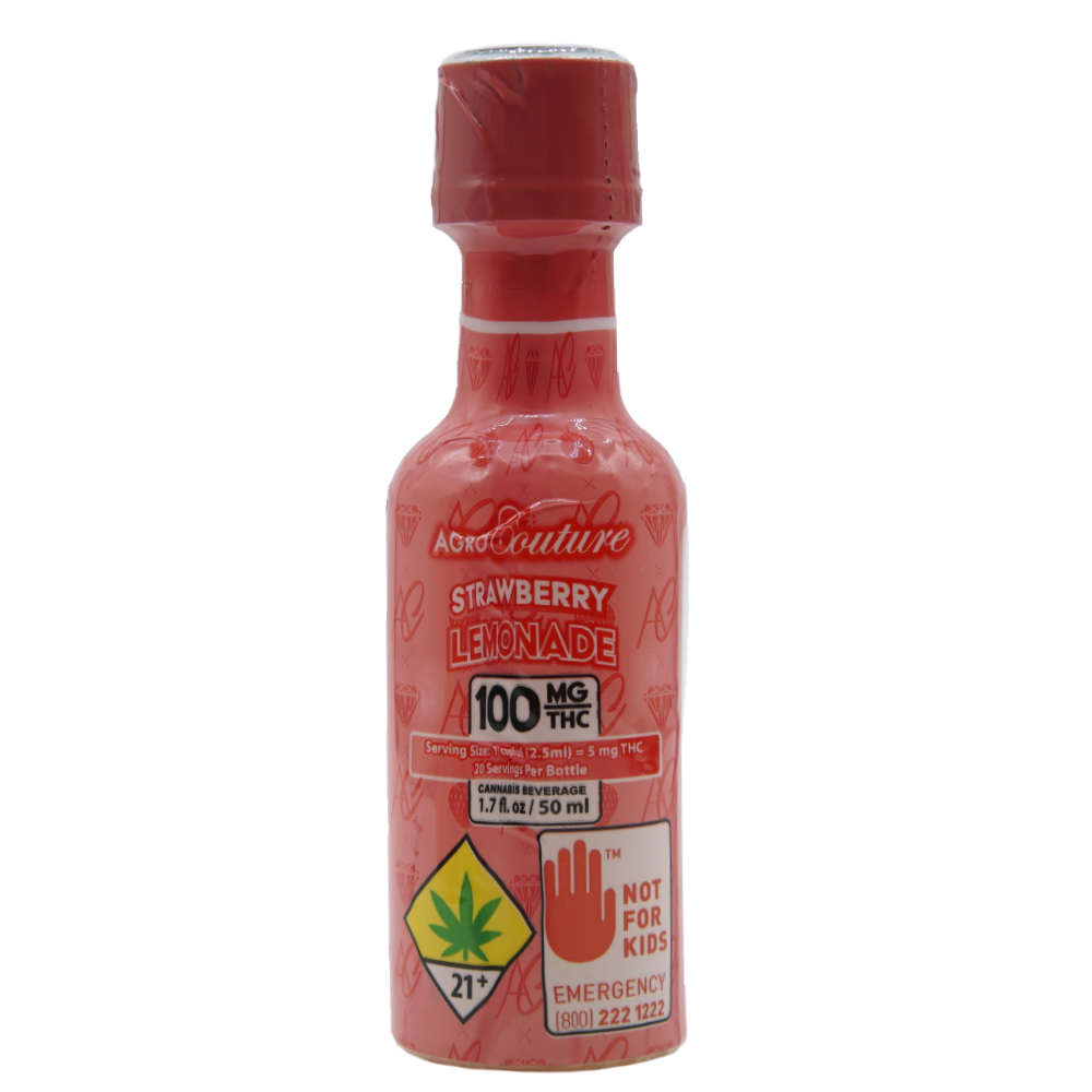 Strawberry Lemonade [1.7 fl. oz] (100mg) | Agro Couture | THC Cannabis ...