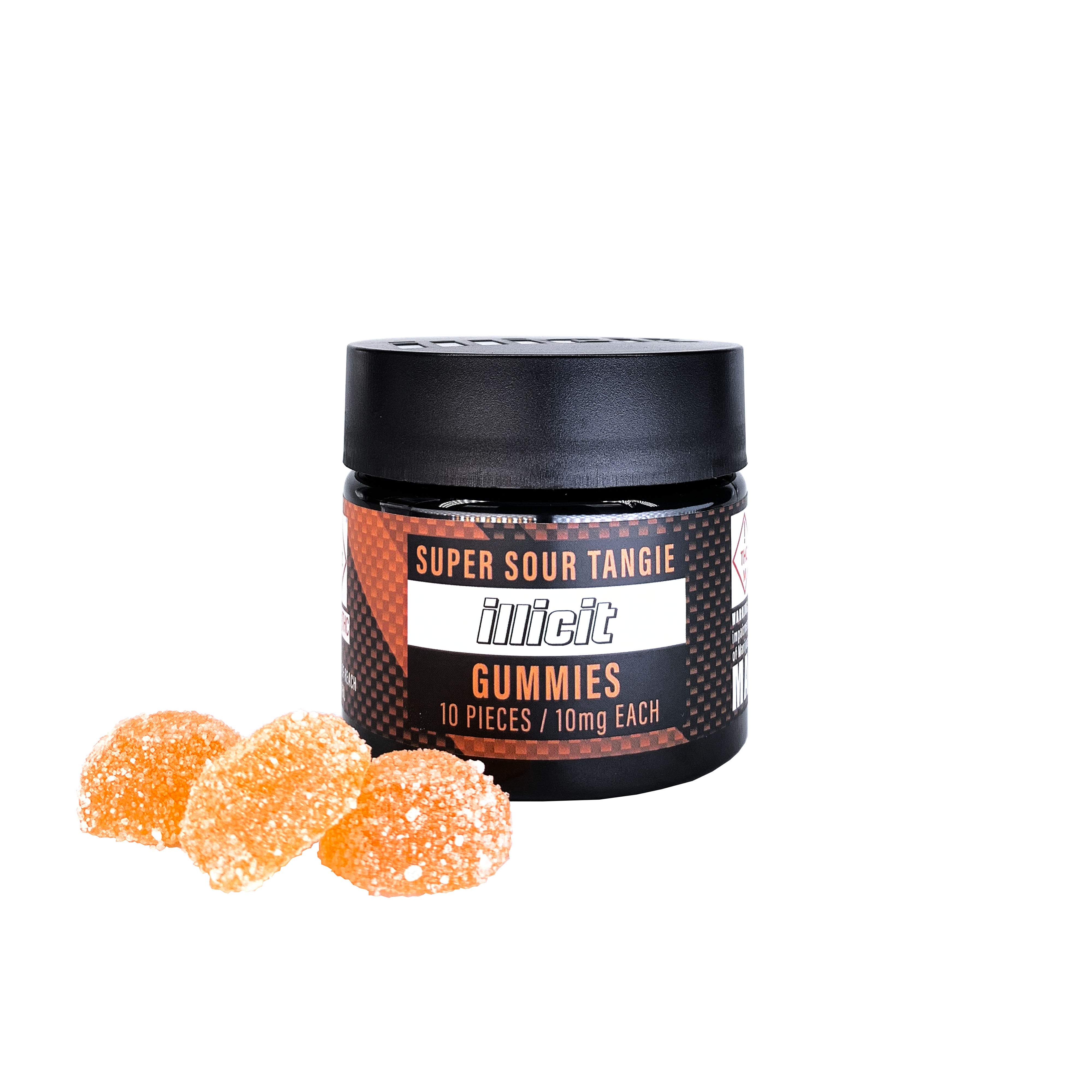 Super Sour Tangie [10pk] (100mg) | Illicit | Gummies - Jane