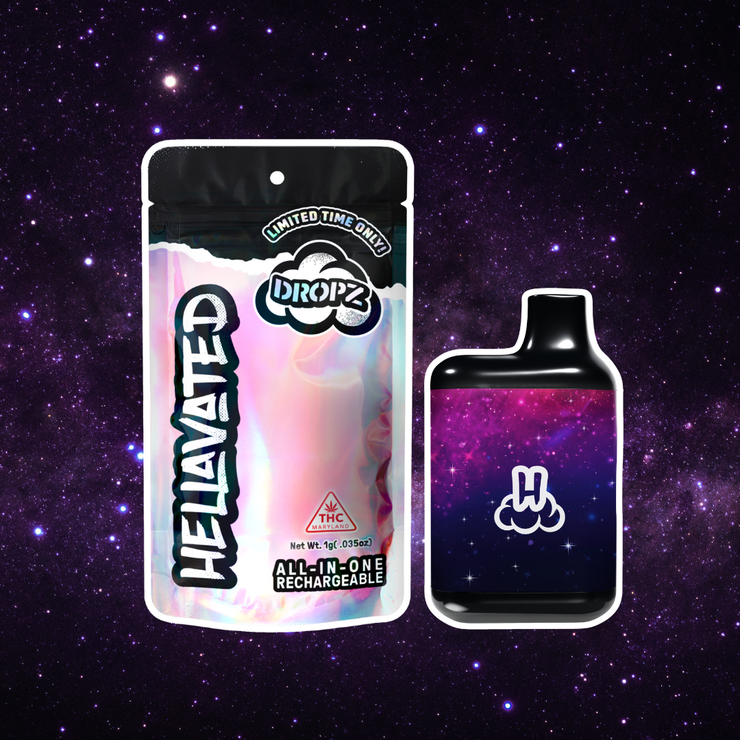 Huckleberriez - 1g Distillate Disposables - Hybrid | Hellavated | Bloom