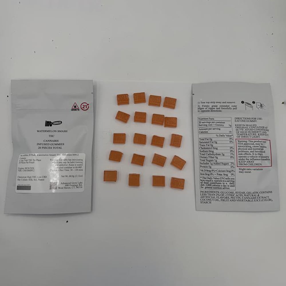 inc.edibles 20 Pack Watermelon Smash THC Gummies 00912 undefined ...
