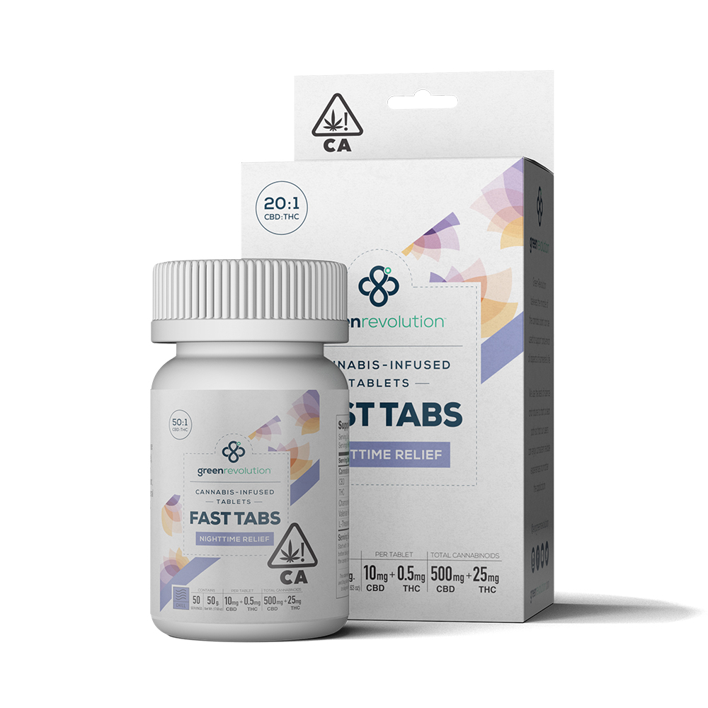 Nighttime Relief - 20:1 [50pk] (500mg CBD/25mg THC/10mg CBN CBN ...