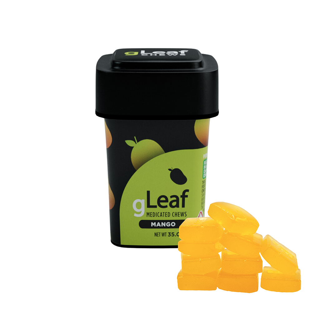 Mango [10pk] | gLeaf | Medicated Chew - Jane