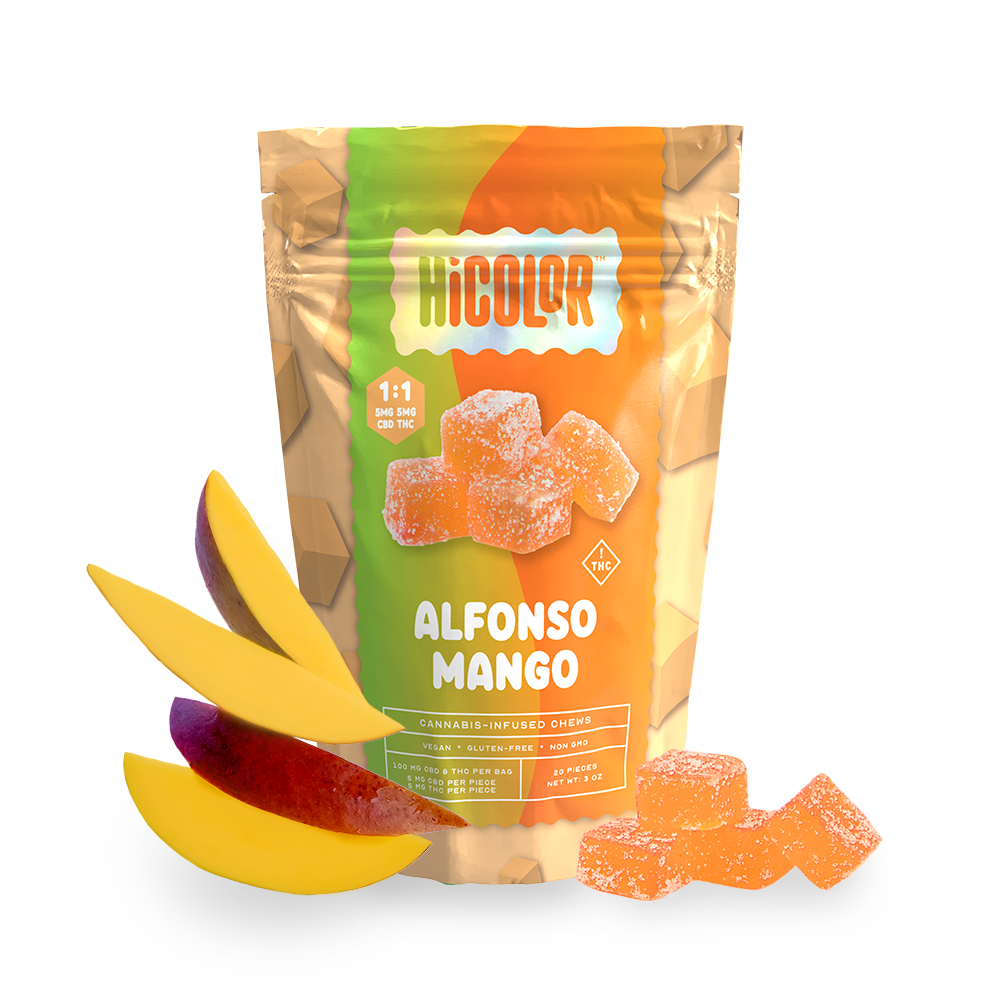 1:1 Alfonso Mango [20pk] 5mg Chew | HiCOLOR | Chews - Jane