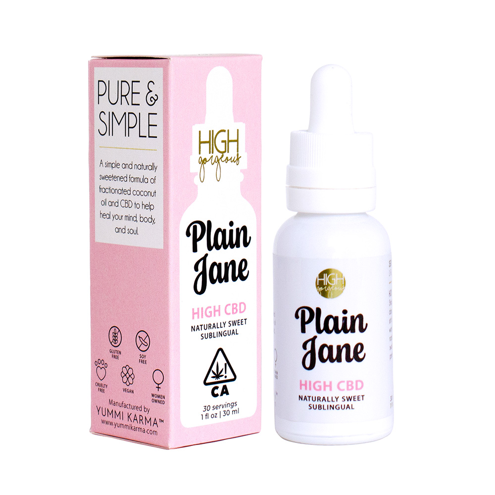Plain Jane (600mg CBD) | High Gorgeous | CBD Tincture - Jane