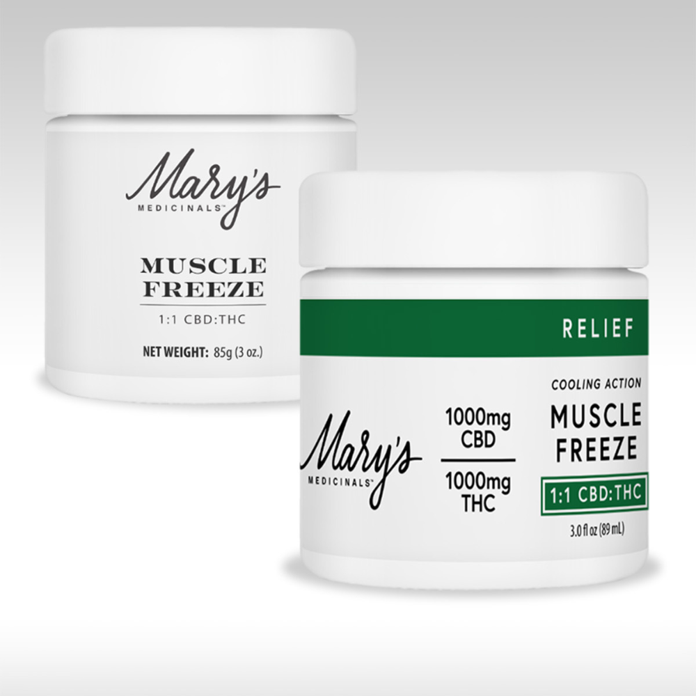 1:1 Muscle Freeze [3oz] (1000mg CBD/1000mg THC) | Mary's Medicinals ...