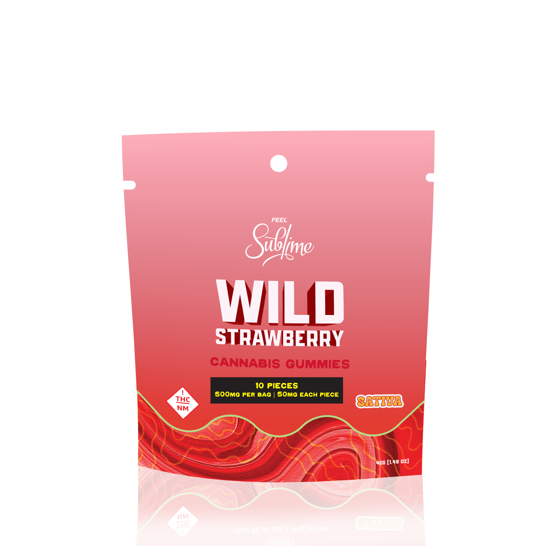 Wild Strawberry Sativa Gummies (500mg) | Sublime Brands | Gummies - Jane