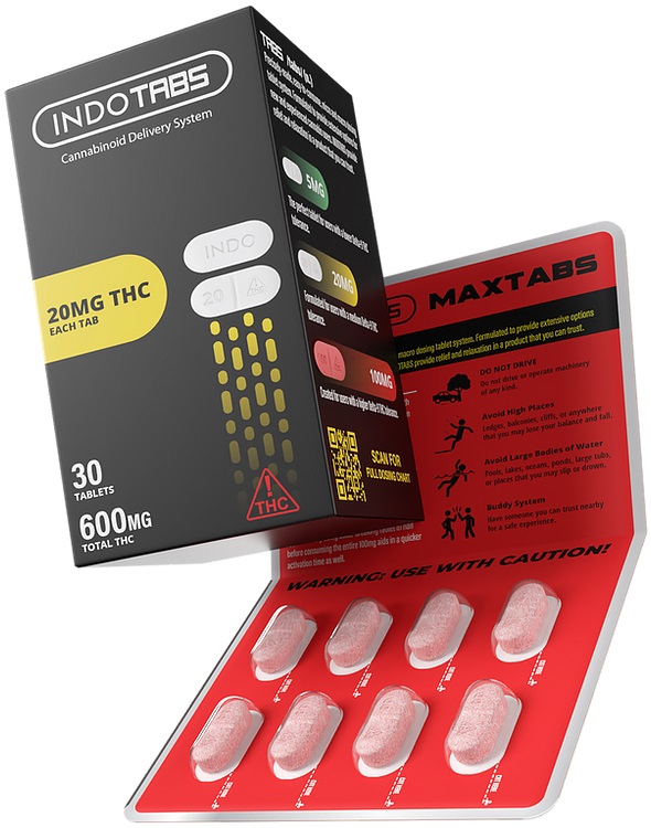 Max Tabs [8pk] (800mg) | INDO CANNABIS | Infused Tablet - Jane
