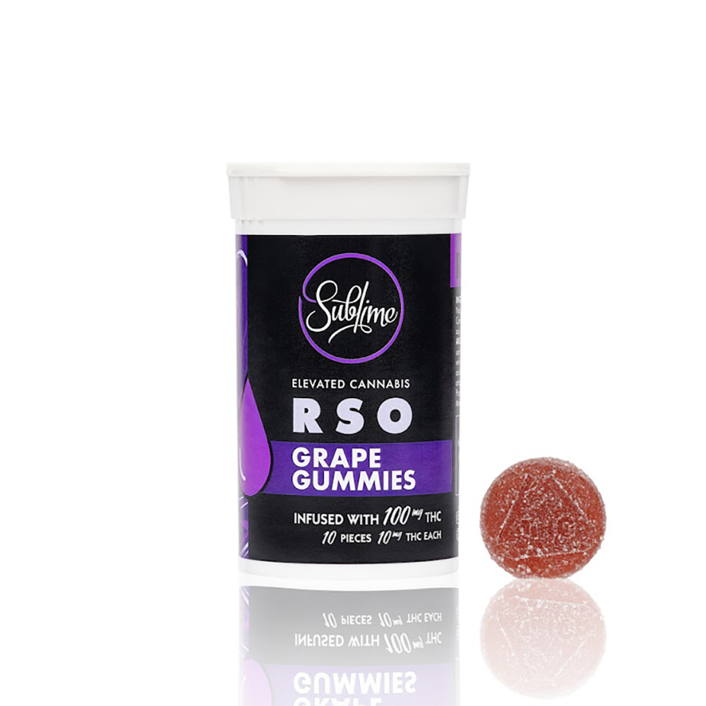 Grape RSO Gummies (100mg) | Sublime Brands | RSO Gummies - Jane