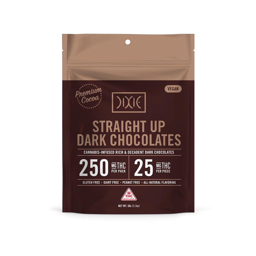 Straight Up Dark [10pk] (250mg) | Dixie | Dark Chocolate - Jane