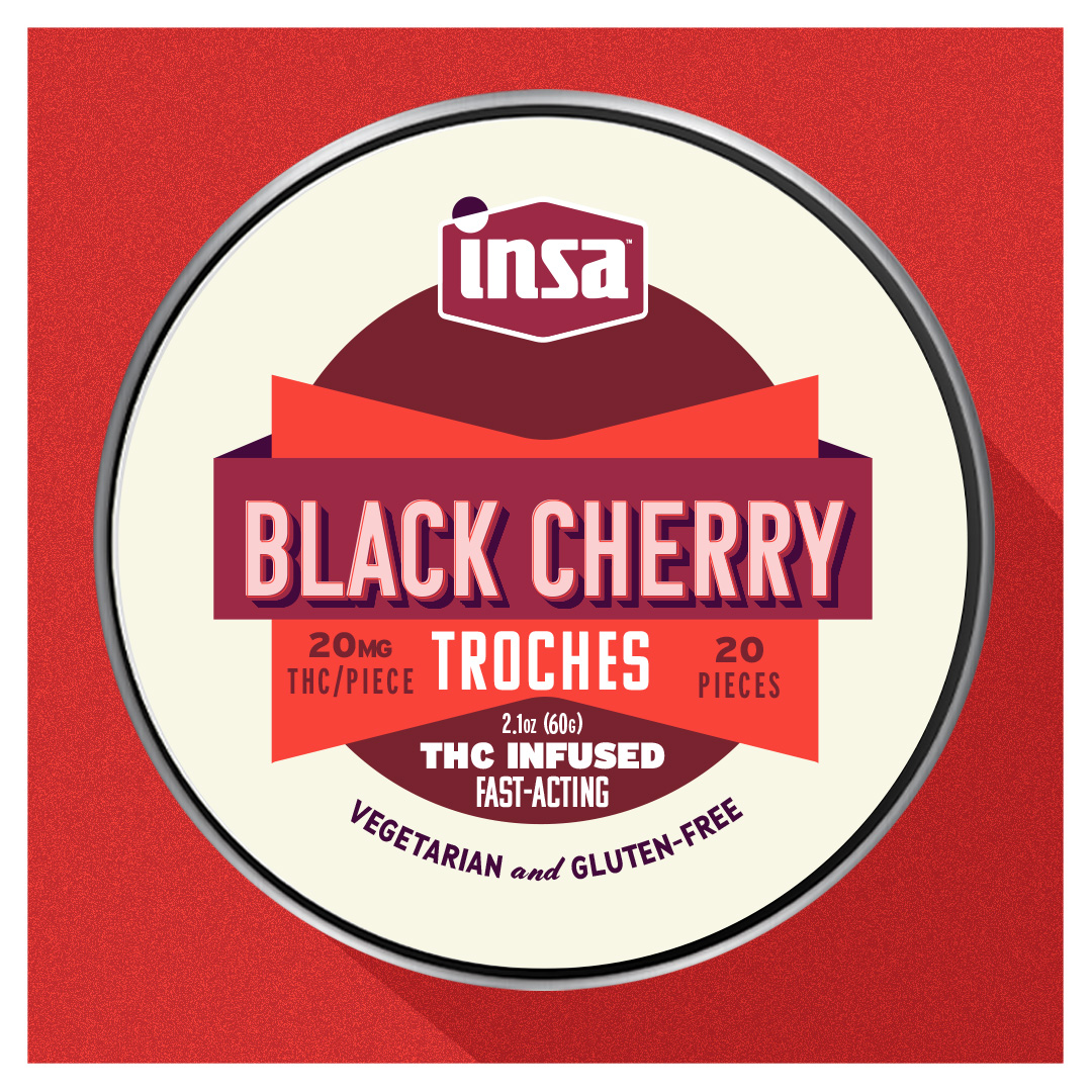 Black Cherry [20pk] (400mg) | Insa | RSO Troches - Jane