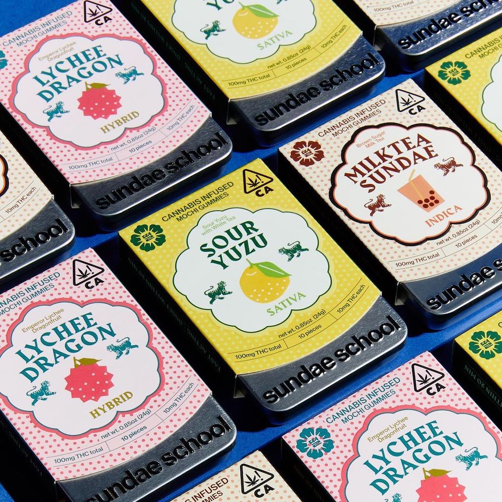 2:1 Fuzzy Peach [10pk] (100mg THC/50mg CBN) | Sundae School | Mochi ...