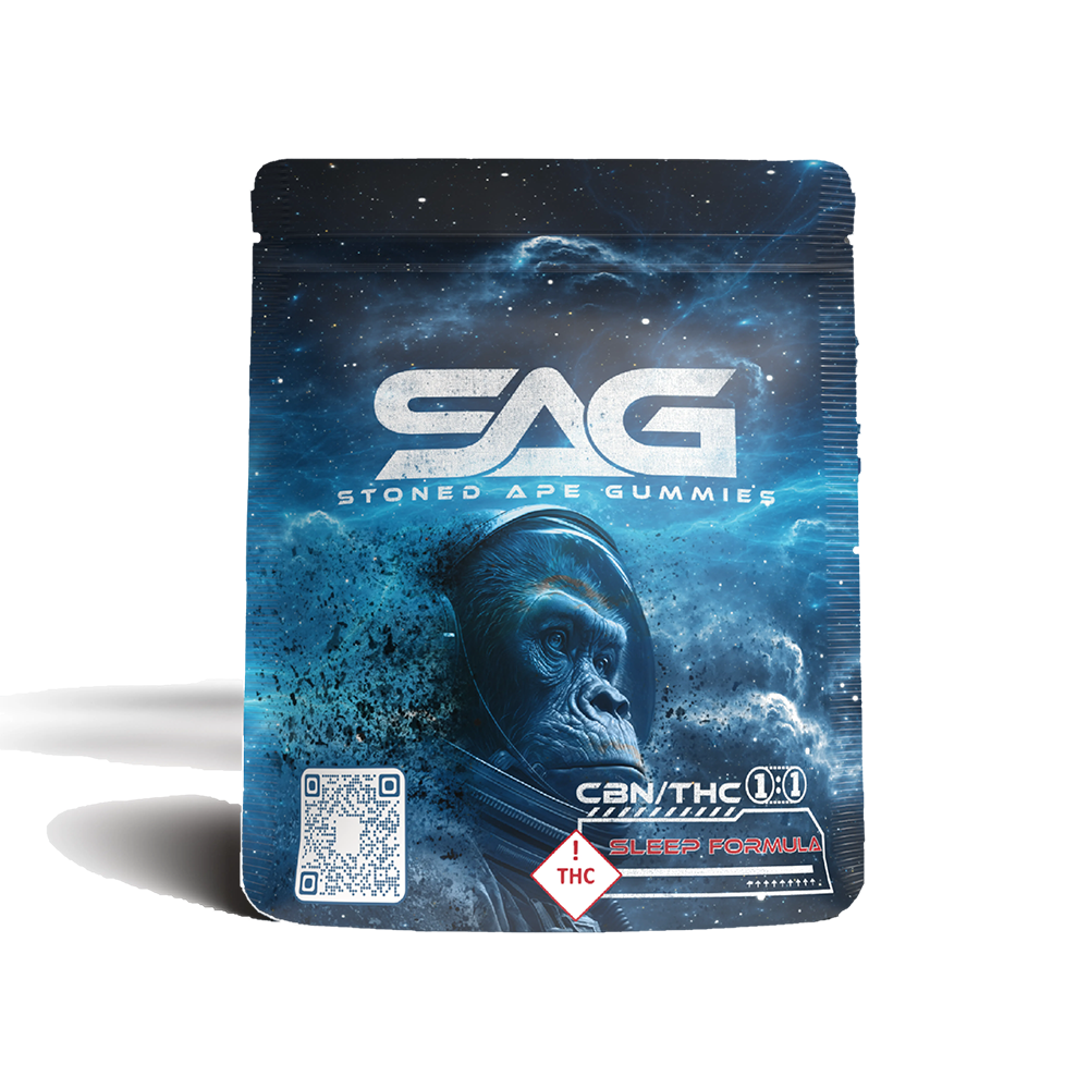 1:1 Pineapple (500mg CBN/500mg THC) | Stoned Ape Canna Co. | Gummies - Jane
