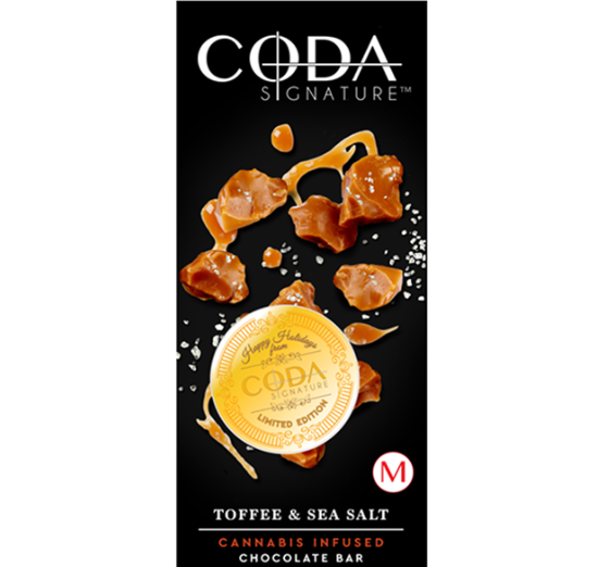 Toffee & Sea Salt (100mg) | Coda Signature | Chocolate Bar - Jane