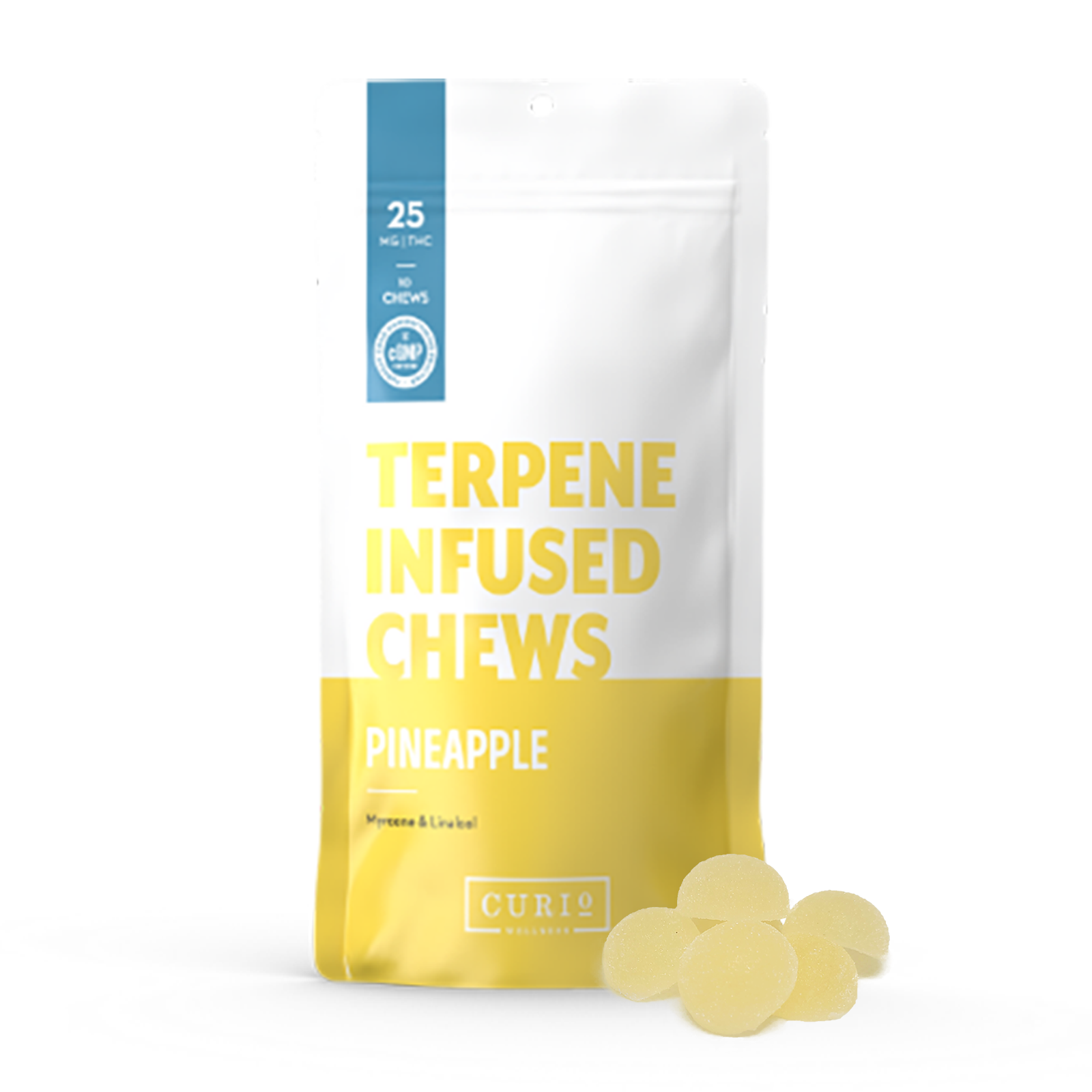 Pineapple [10pk] (250mg) | Curio Wellness | Terpene Infused Chews - Jane