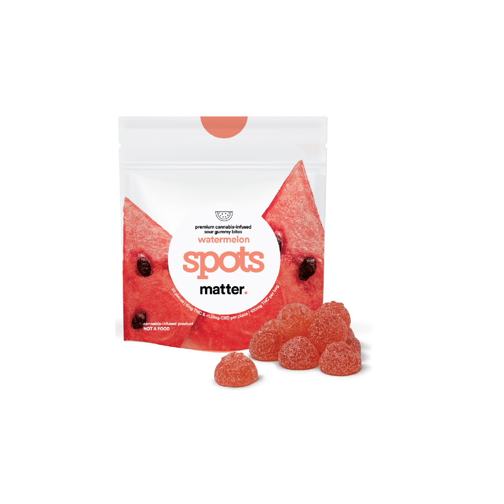 Watermelon [20pk] (100mg) | matter. | Spots Sour Gummies - Jane