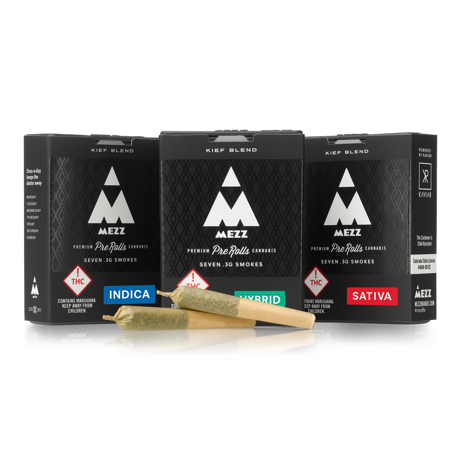 Pre Rolls - Kief Blend - 7 Joints [.3g each] - Hybrid | Mezz | 7 Pack ...