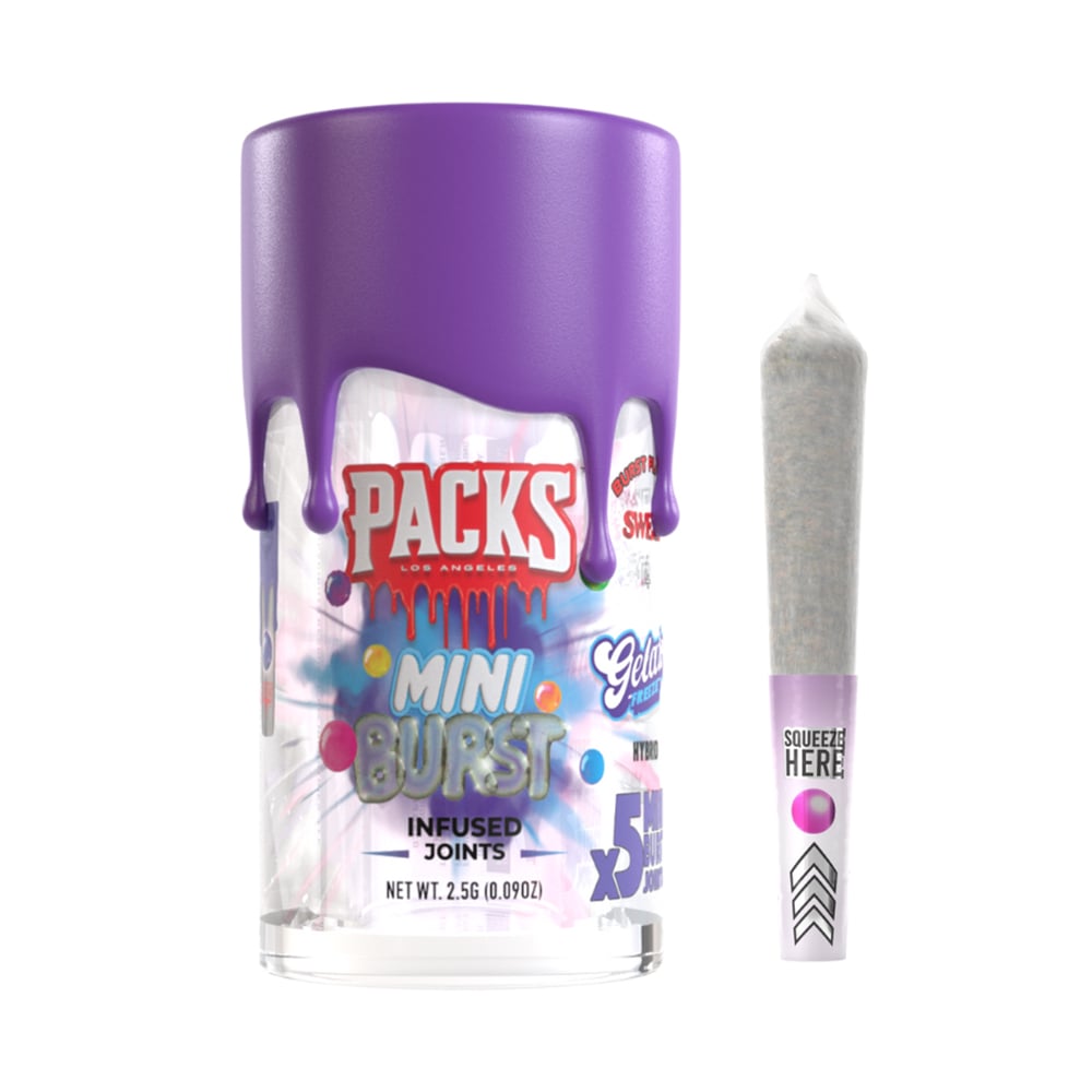 Gelato Freeze [2.5g] | Packwoods | 5 Pack Mini Bursts Infused Joints - Jane